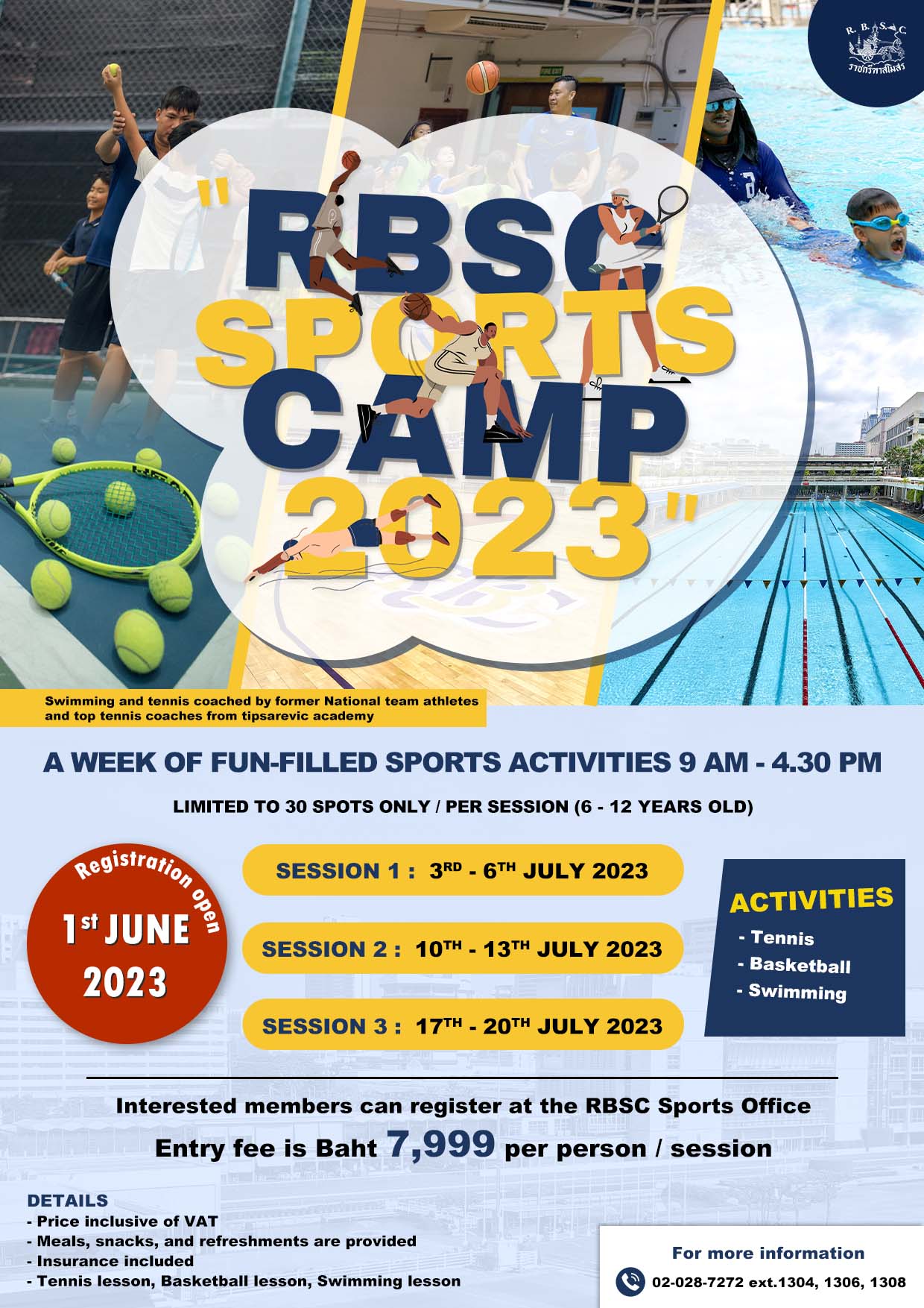 SPORTS CAMP RBSC 2023 – The Royal Bangkok Sports Club | RBSC Official ...
