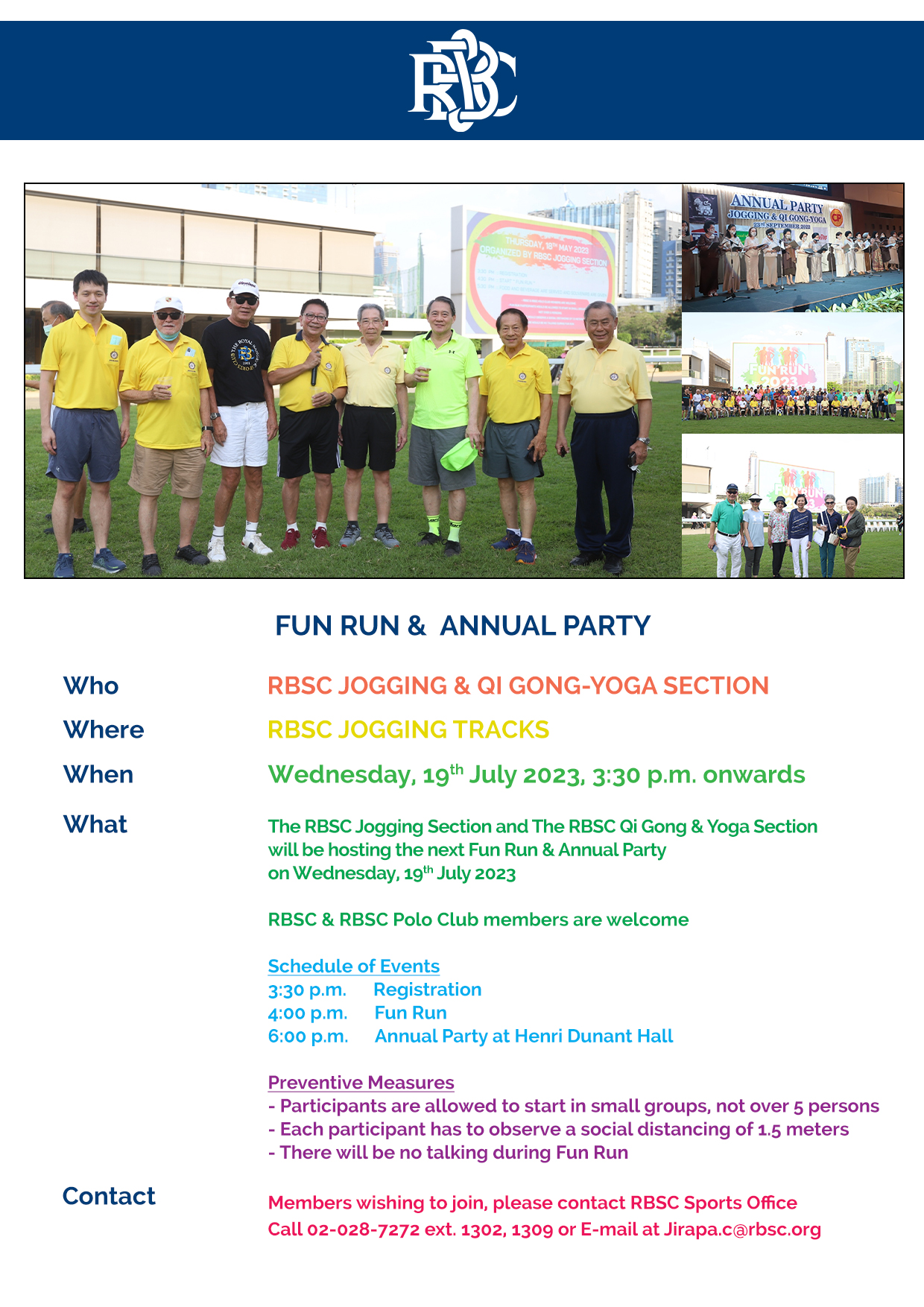 Fun Run & Annual Party 2023 – The Royal Bangkok Sports Club | RBSC ...
