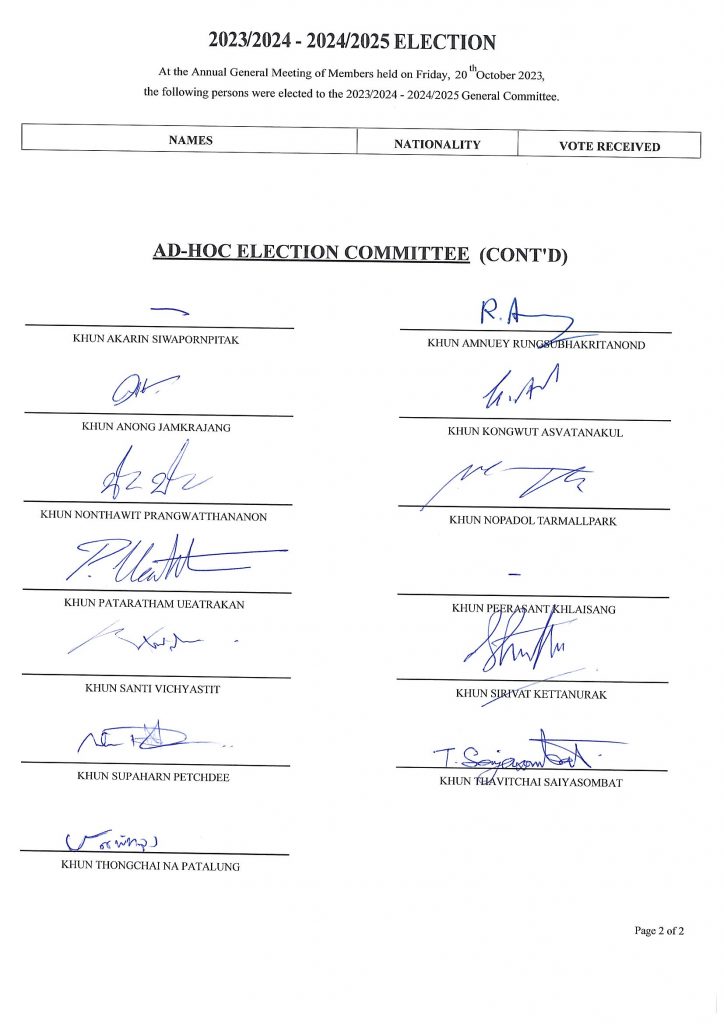 2023/2024 – 2024/2025 GENERAL COMMITTEE ELECTION RESULTS – The Royal ...