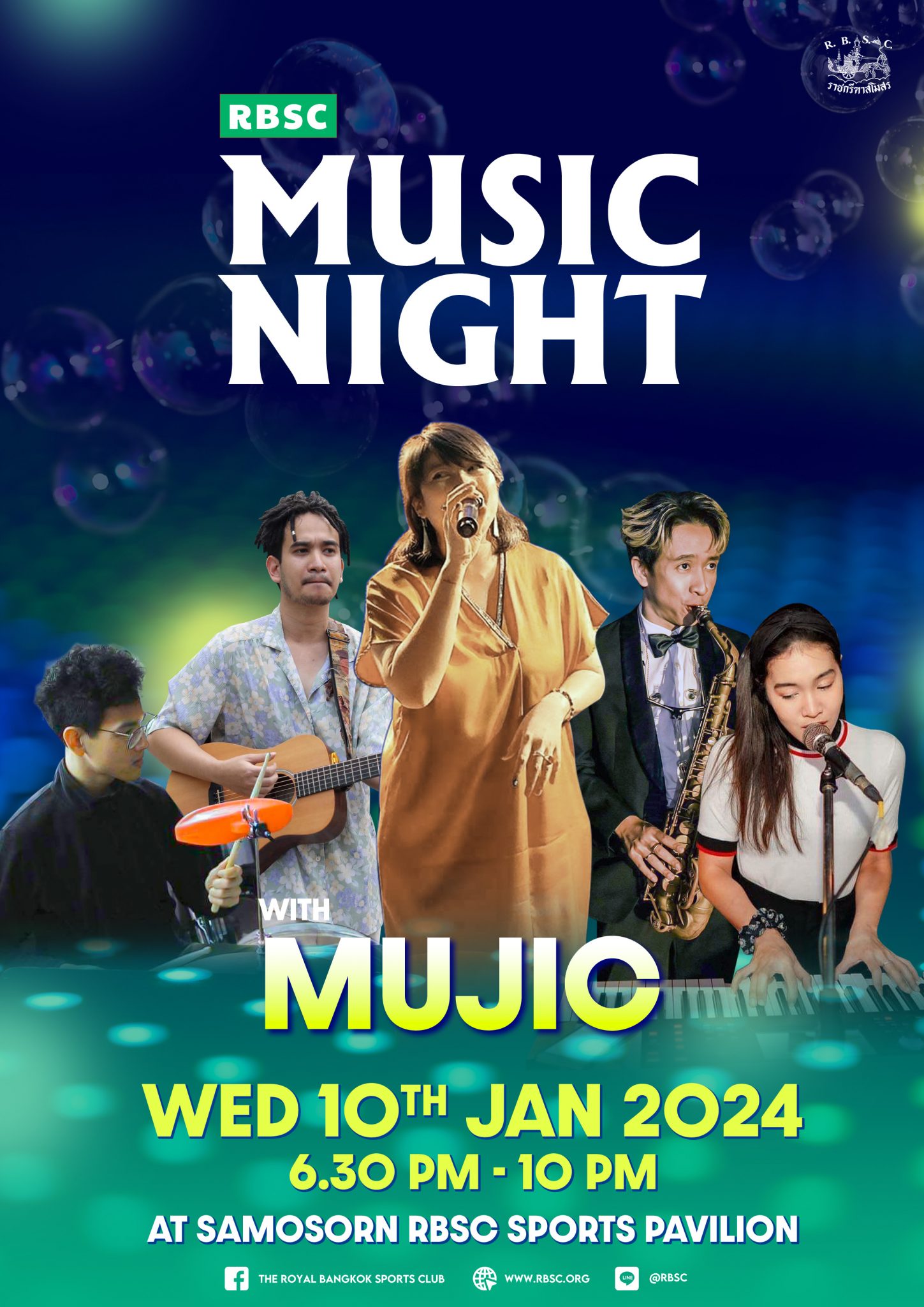 RBSC MUSIC NIGHT – JANUARY – The Royal Bangkok Sports Club | RBSC ...