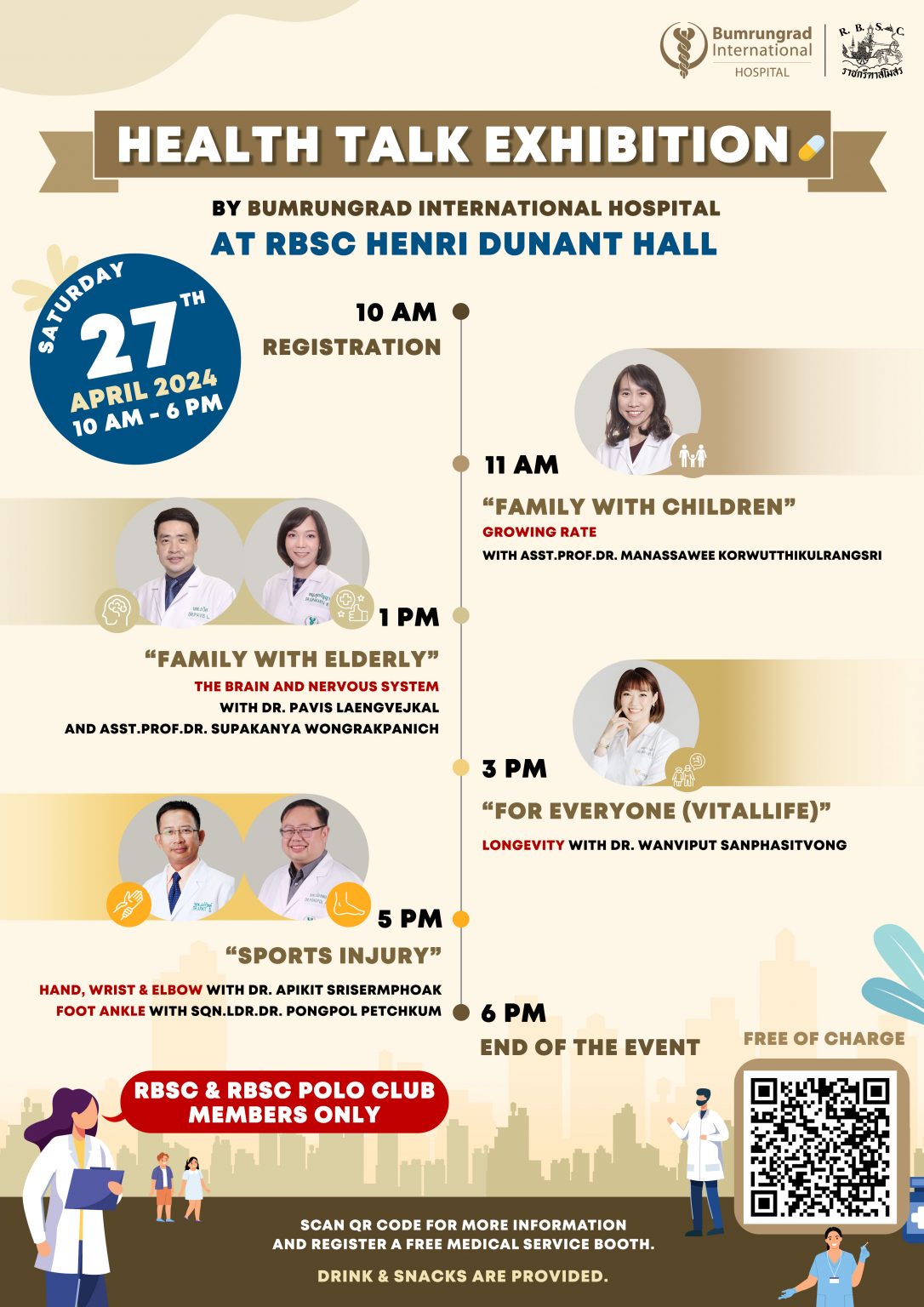 Health talk exhibition at the RBSC – The Royal Bangkok Sports Club ...