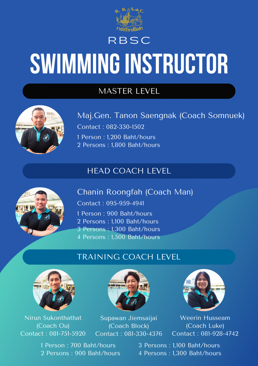 Swimming Instructor – The Royal Bangkok Sports Club | RBSC Official Website