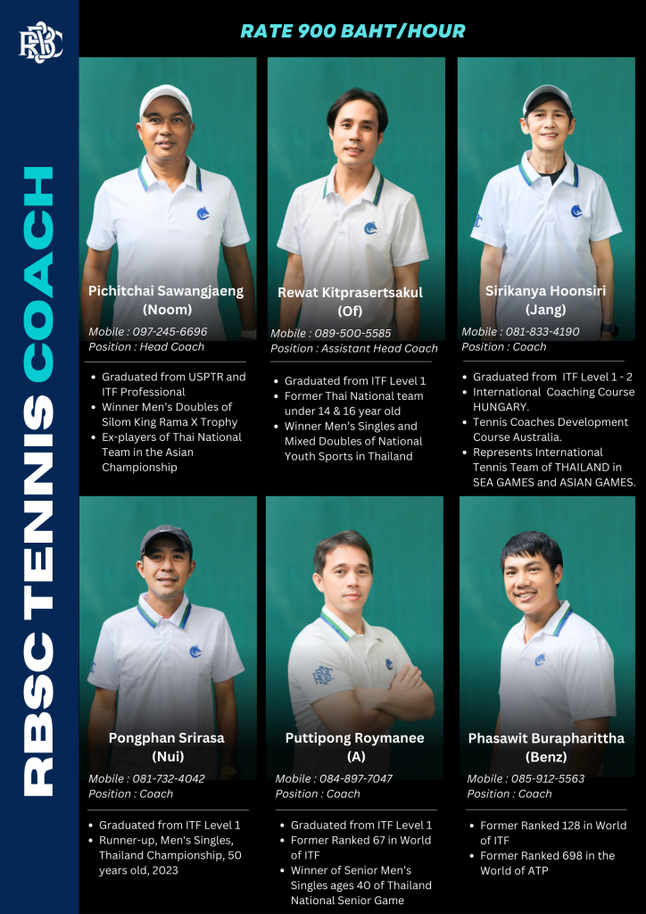 RBSC Tennis Instuctor – The Royal Bangkok Sports Club | RBSC Official ...