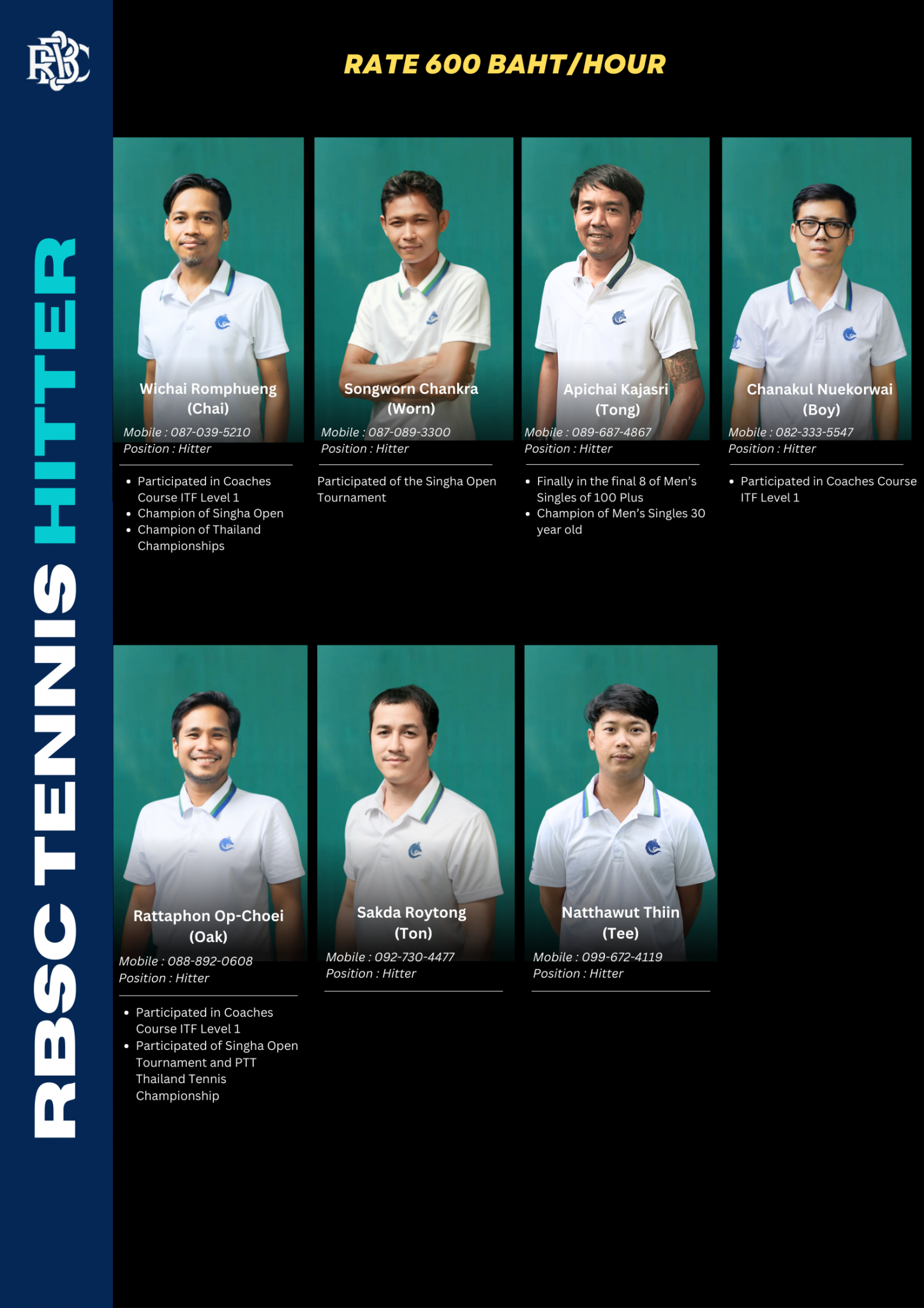 RBSC Tennis Instuctor – The Royal Bangkok Sports Club | RBSC Official ...