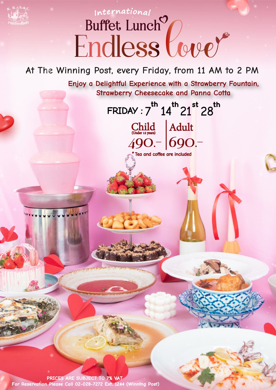 ENDLESS LOVE BUFFET LUNCH IN FEBRUARY – The Royal Bangkok Sports Club ...