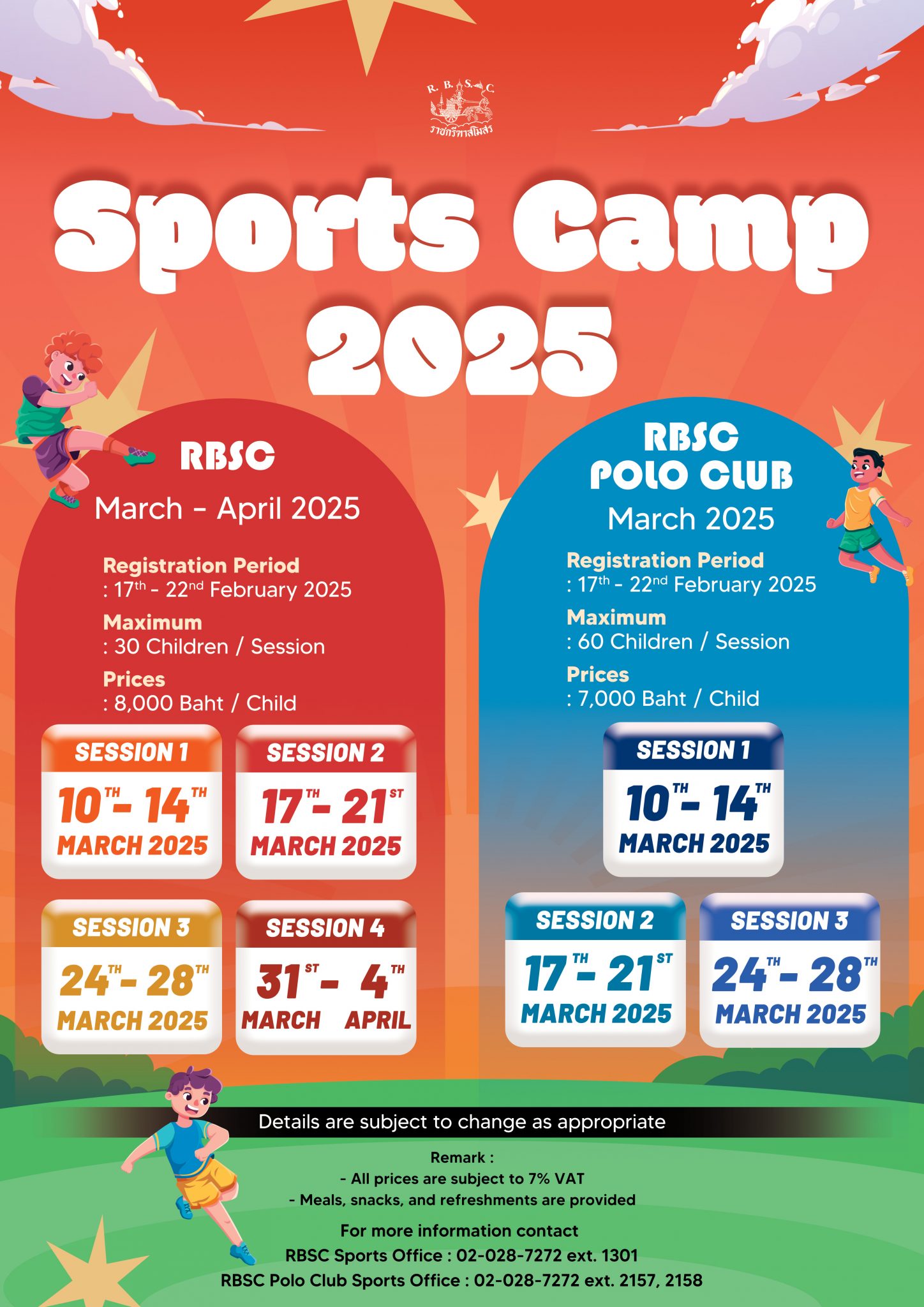 SPORTS NEW: RBSC & RBSC POLO CLUB SPORTS CAMP – The Royal Bangkok ...