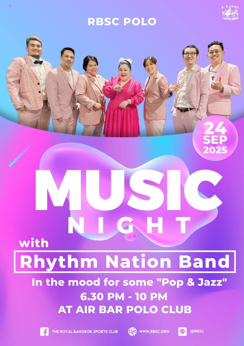 Live Music at Air Bar RBSC Polo Club – SEPTEMBER – The Royal Bangkok ...