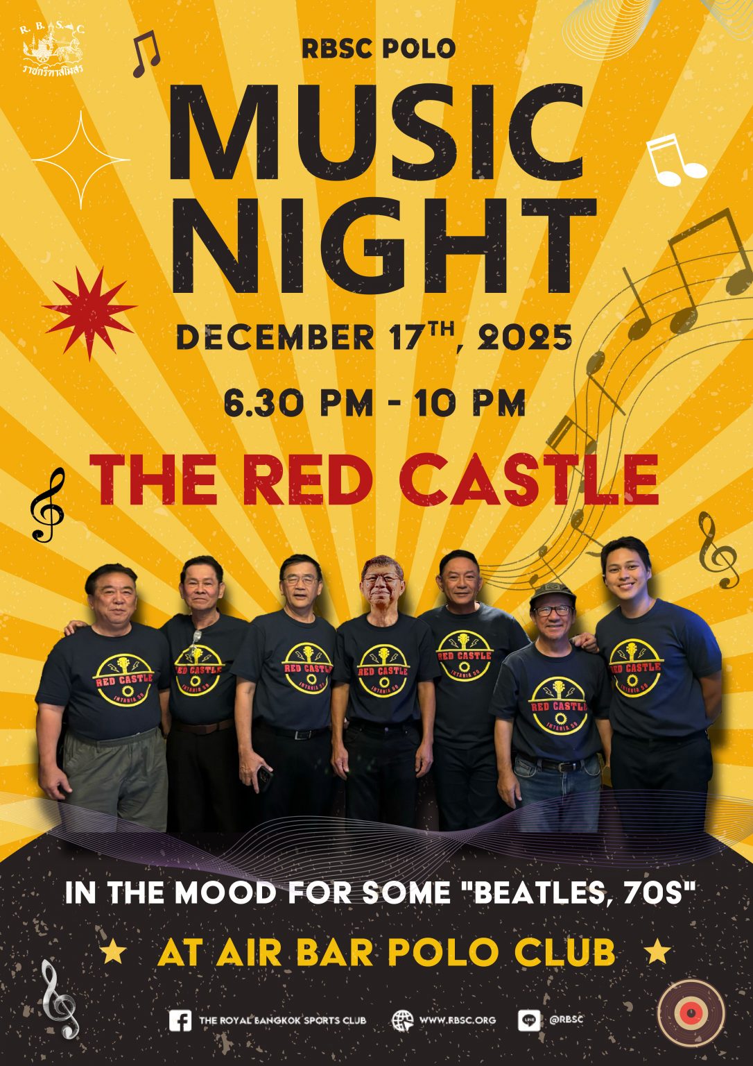 Live Music at Air Bar RBSC Polo Club – December – The Royal Bangkok ...