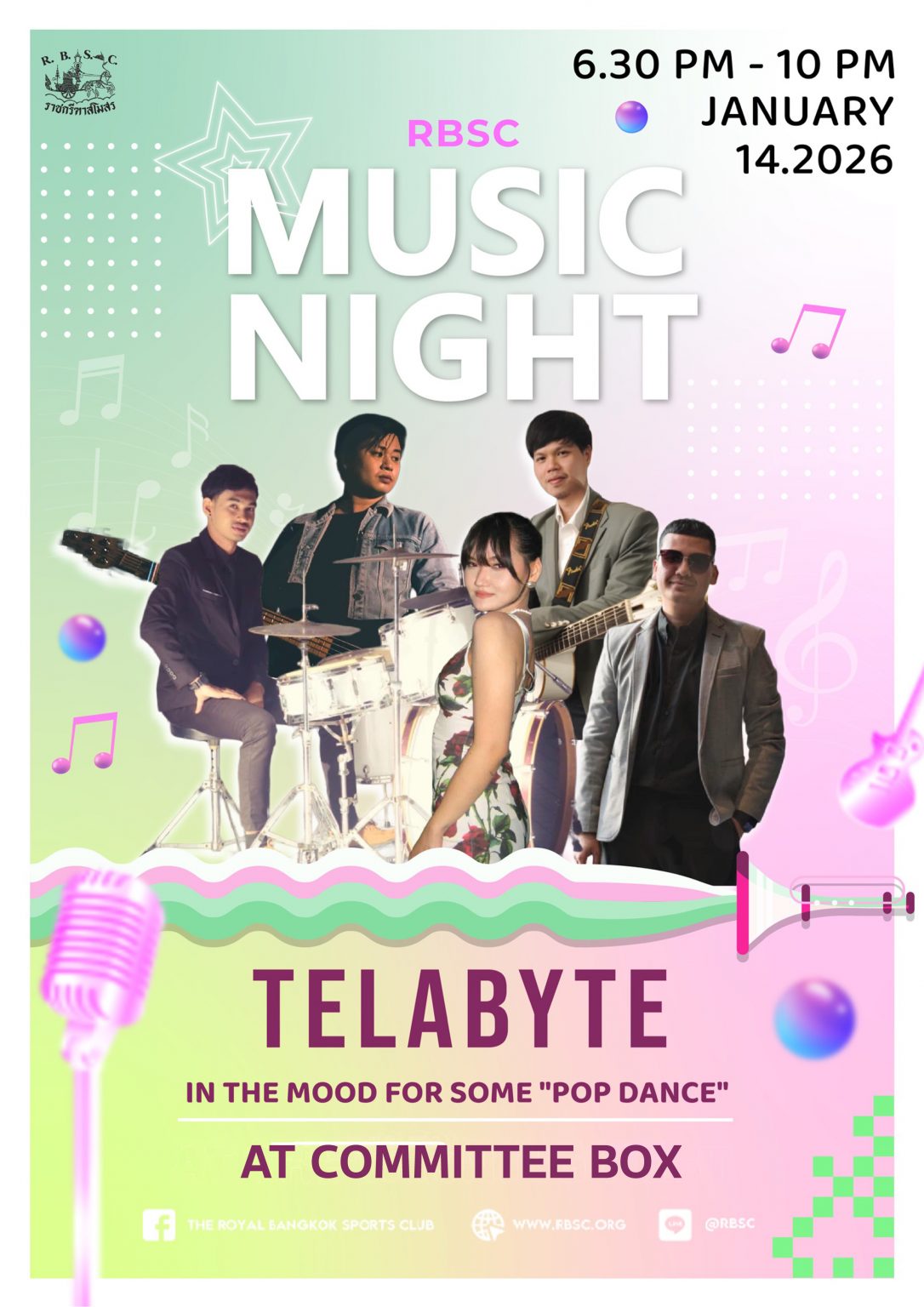 Live Music at Committee Box – JANUARY – The Royal Bangkok Sports Club ...
