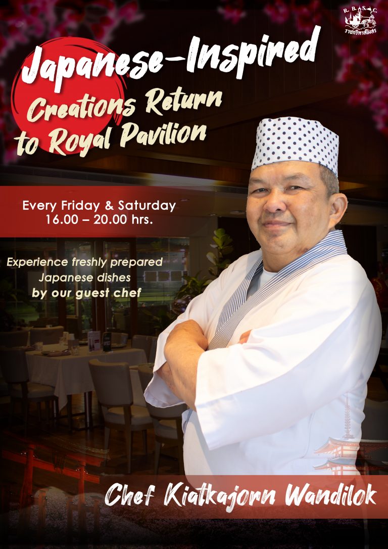 Japanese Chef Special at Royal Pavilion – The Royal Bangkok Sports Club ...